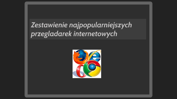 Zestawienie najpopularniejszych przegladarek internetowych by Bartek ...