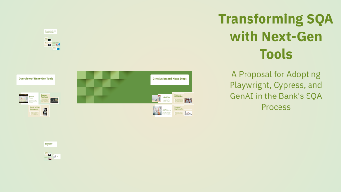 Transforming SQA with Next-Gen Tools by Muhammad Muzamil Hussain on Prezi