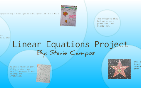 Linear Equations Project by Stevie Campos on Prezi