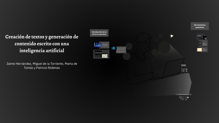 Creación de textos y generación de contenido escrito con una ...