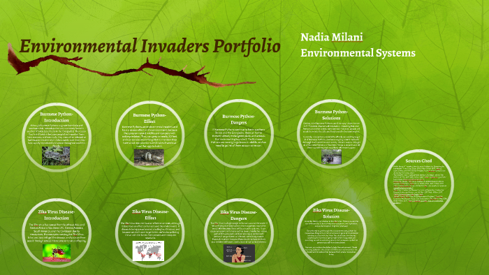 Environmental Invaders Portfolio by nadia milani on Prezi
