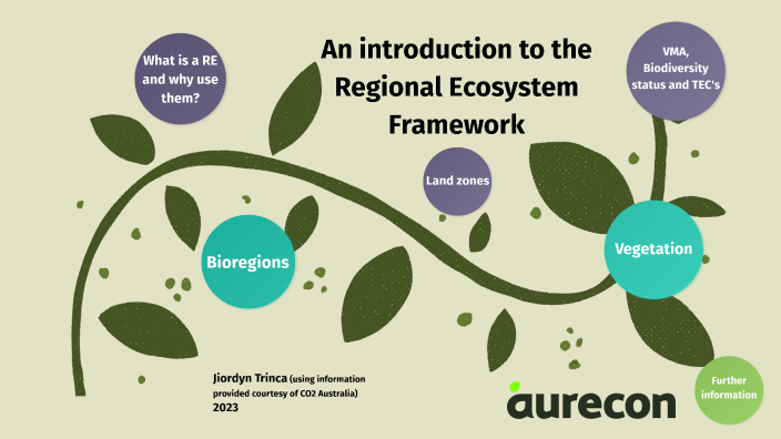 An introduction to the Regional Ecosystem Framework by Jiordyn Trinca ...