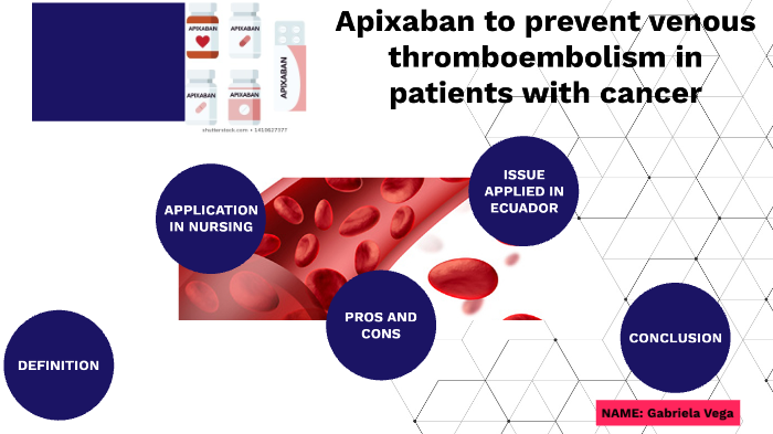 apixaban to prevent venous thromboembolism in patients with cancer by ...
