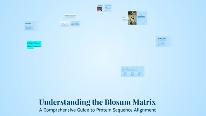 Understanding the Blosum Matrix by Roshan. M on Prezi
