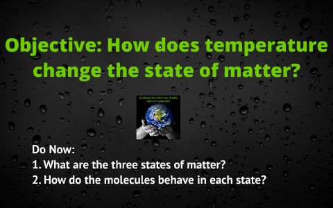 Objective: What causes matter to change states? by on Prezi