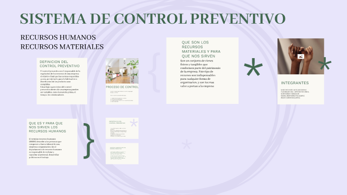 SISTEMA DE CONTROL PREVENTIVO Recursos Humanos by Misael Hernández on Prezi