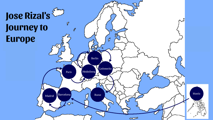 Jose Rizal's Journey to Europe by Louis Drei Candia on Prezi