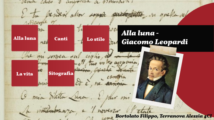 Alla Luna - Leopardi by Alessia Terranova on Prezi