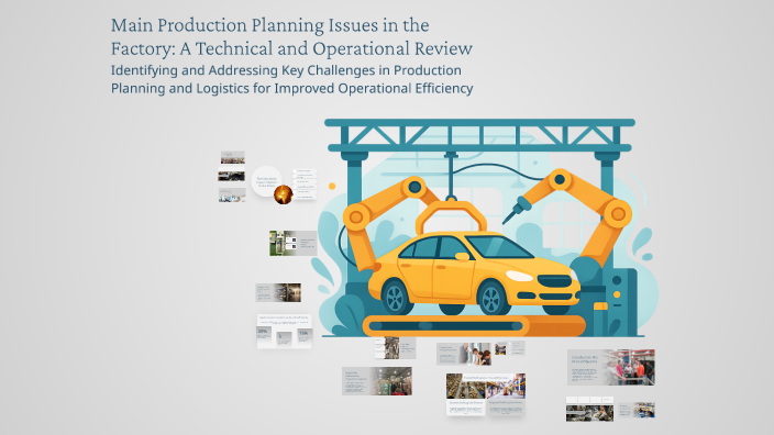 Main Production Planning Issues in the Factory: A Technical and ...