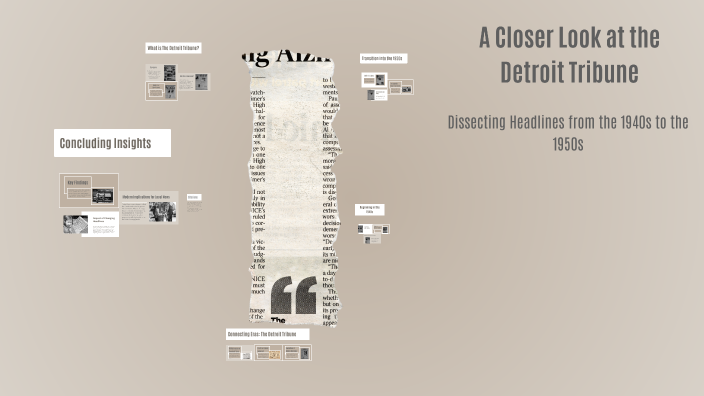 The Evolution of News: A Look at the Detroit Tribune by Bryson Warren ...