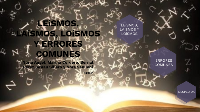 LEÍSMO, LAÍSMO, LOÍSMO y ERRORES COMUNES by Nora Sanllehi Esquinas on Prezi