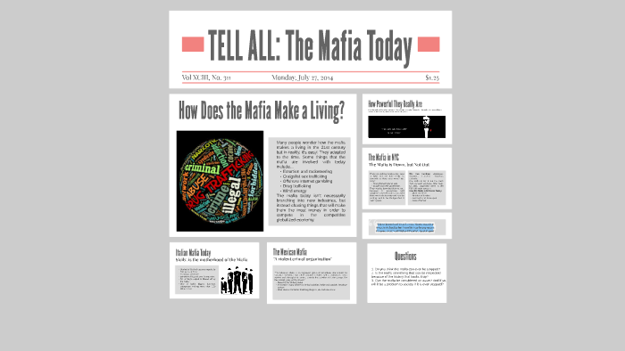 Where is the Mafia Today by Gabbie Pace on Prezi