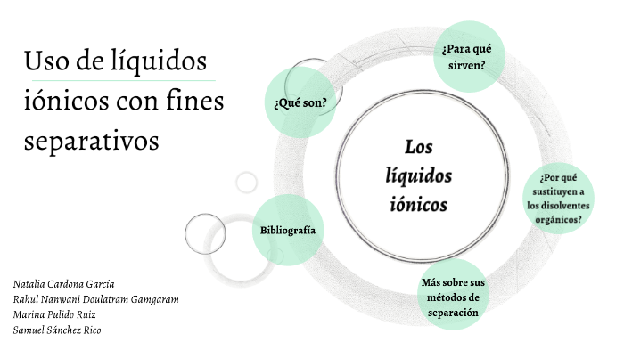 Líquidos iónicos by Samuel Sánchez Rico on Prezi