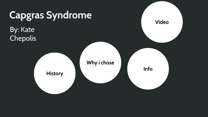 Capgras Syndrome by Katelyn Chepolis on Prezi