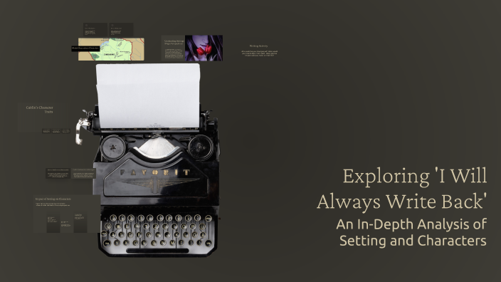 Exploring 'I Will Always Write Back' by on Prezi
