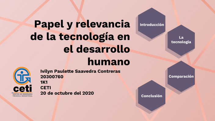 Papel y relevancia de la tecnología para el desarrollo humano by Ivilyn ...