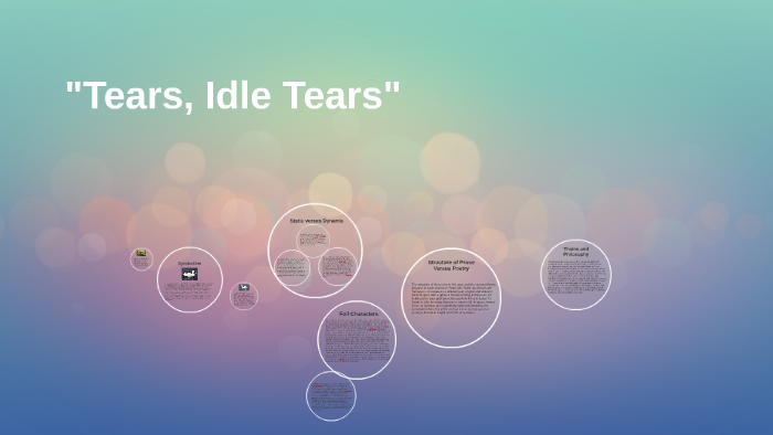 "Tears, Idle Tears" by Jade Bruce on Prezi