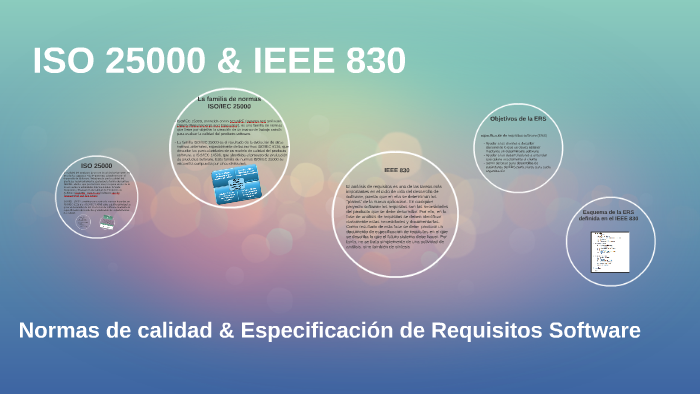 ISO 25000 & IEEE 830 by Jesus David Velasquez Gonzalez on Prezi