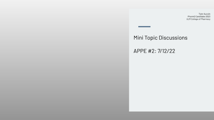 TAucoin Topic Discussion APPE #2 by Tyler Aucoin on Prezi