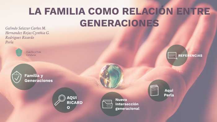 La familia como relación entre generaciones by Carlos Manuel Galindo ...