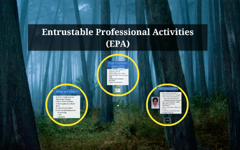 Entrustable Professional Activities (EPA) by Mark Lawrence on Prezi