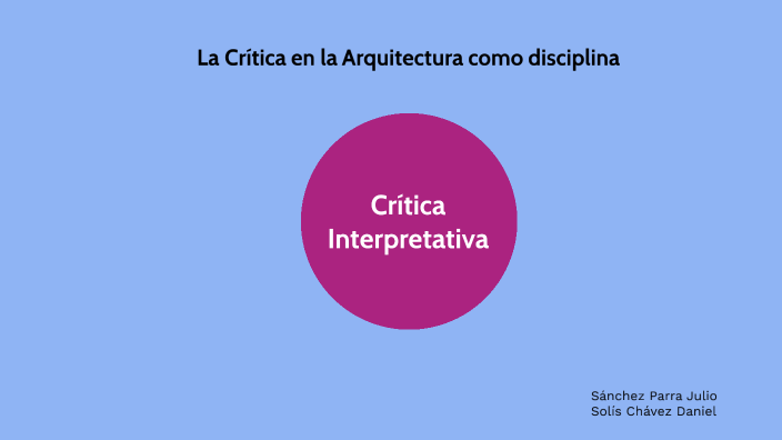 Crítica Interpretativa by Daniel Solís Chávez on Prezi