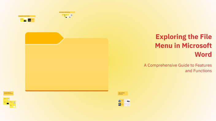 Exploring the File Menu in Microsoft Word by gray batra on Prezi