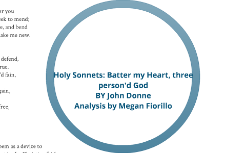 Holy Sonnets: Batter my Heart, three person'd God by Megan Fiorillo on ...