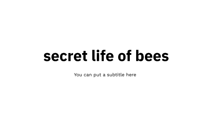 Secret life of bees project by Adrian Morales on Prezi