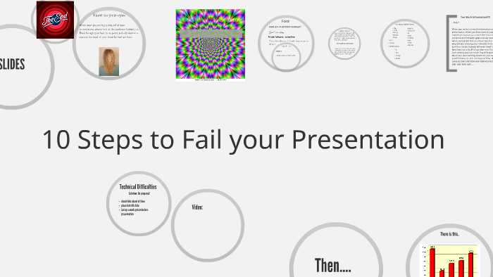 10 Steps to Fail your Presentation by nadia R on Prezi