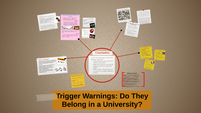 Trigger Warnings Do They Belong In A University By Mariana Marquez On