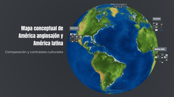 Mapa conceptual de América anglosajón y América latina by Clementina ...