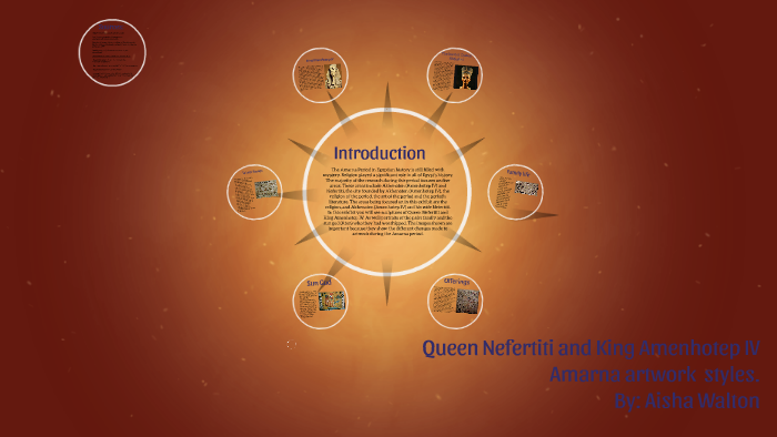 Queen Nefertiti and King Amenhotep Amarna style. by Aisha Walton on Prezi
