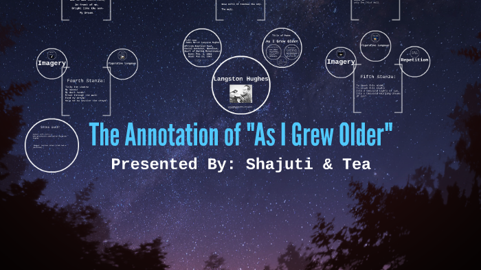 The Annotation of "As I Grew Older" By:Langston Hughes by Shajuti ...