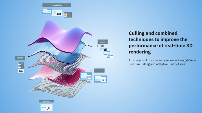 Culling and combined techniques to improve the performance of real-time 3D rendering by Ben ...