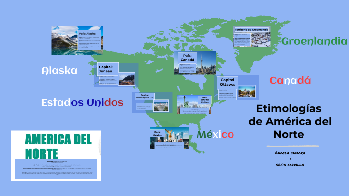 Mapa de América del Norte by angela zamora on Prezi