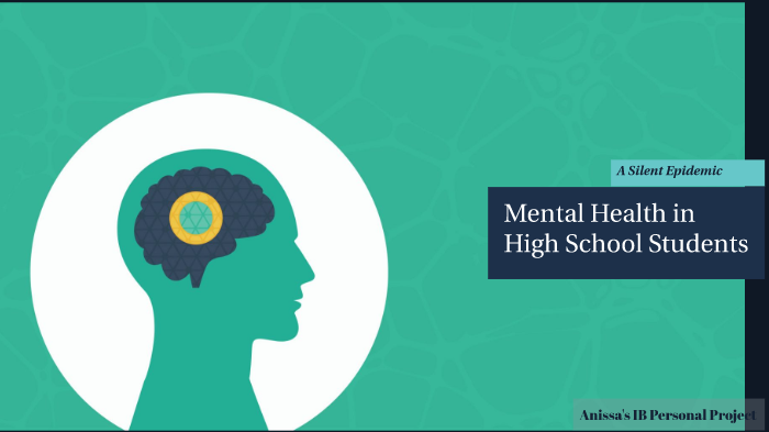 Personal Project: Mental Health In High School Students by Anissa Alam ...