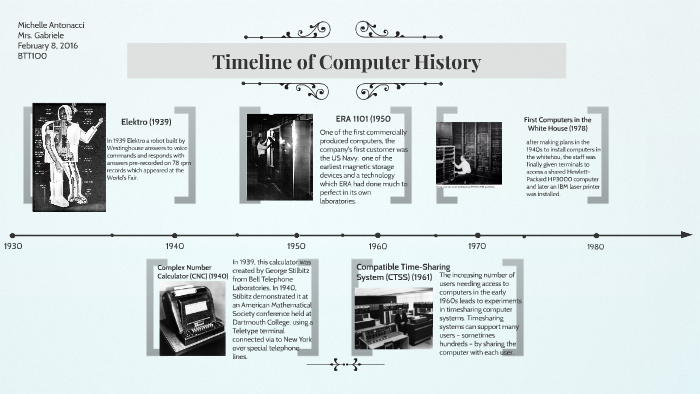 Timeline of Computer History by Michelle Antonacci on Prezi