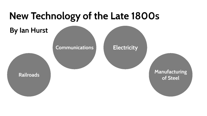 New Technology of the Late 1800s by Ian Hurst on Prezi