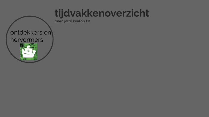 Tijdvakdossier by marc van der zee on Prezi
