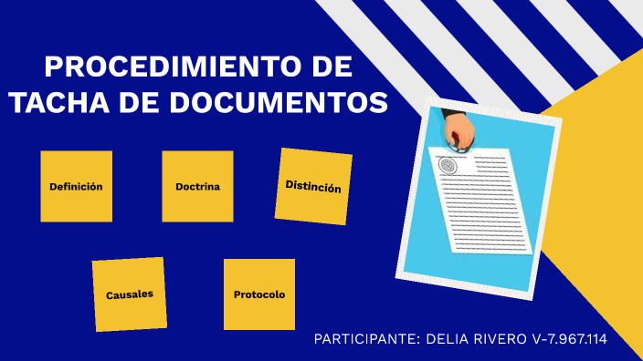 PROCEDIMIENTO DE TACHA DE DOCUMENTOS by DELIA RIVERO on Prezi