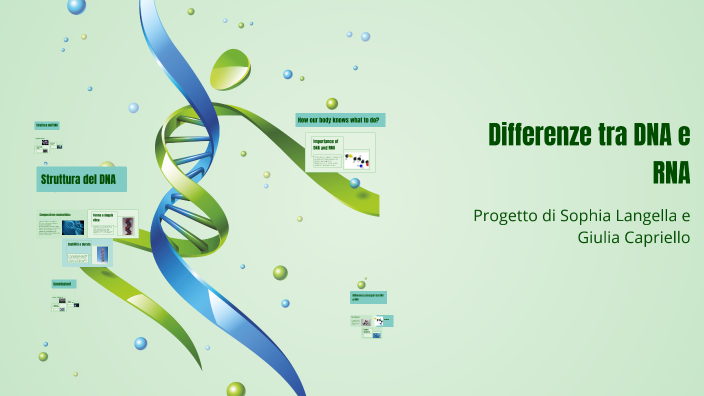 Differenze tra DNA e RNA by Sophia Langella on Prezi