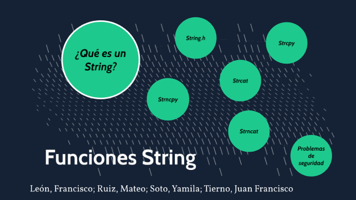 Funciones String by Francisco León