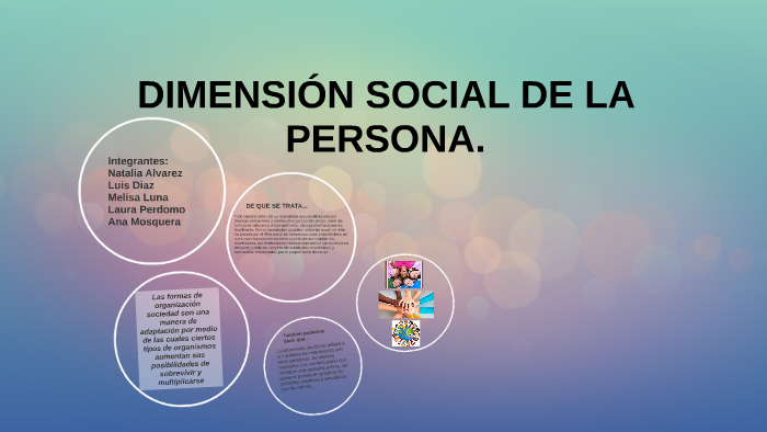 DIMENSION SOCIAL DE LA PERSONA by Laura Perdomo on Prezi