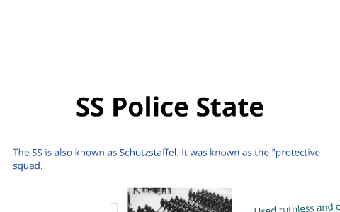 SS Police State by Meghan Diffenderfer