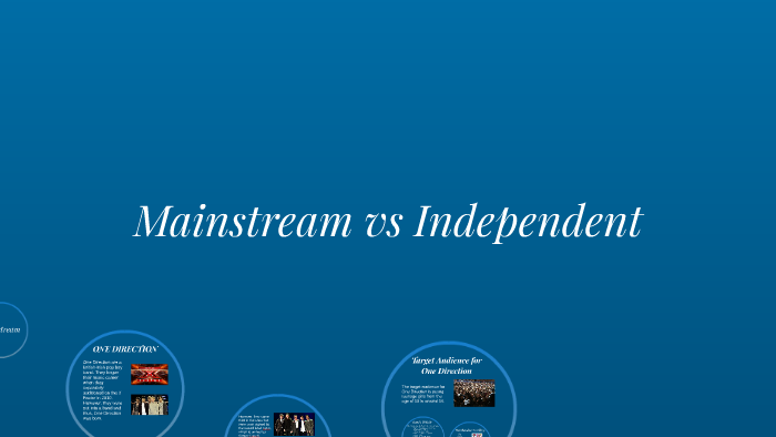 Mainstream vs Independent by Sabina Pushpa on Prezi