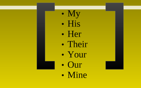 Learn About Possessives by Michelle Rieger on Prezi