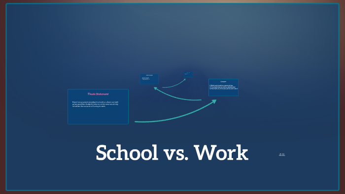 School vs. Work by Alex Hernandez on Prezi