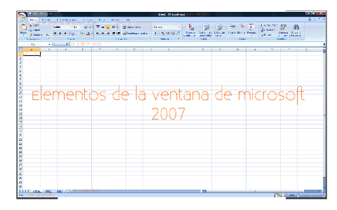 Elementos de la ventana de Microsoft Excel 2007 by Pilar Villegas on Prezi