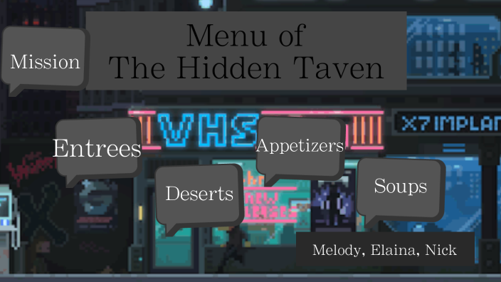 Literary Menu Project by Melody Wolenski on Prezi